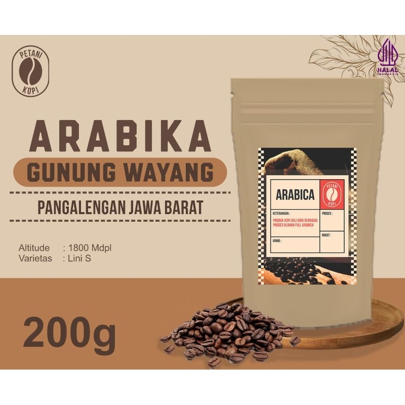 Jual Petani Kopi Arabika jawa barat bubuk 200gr super premium kopi ...