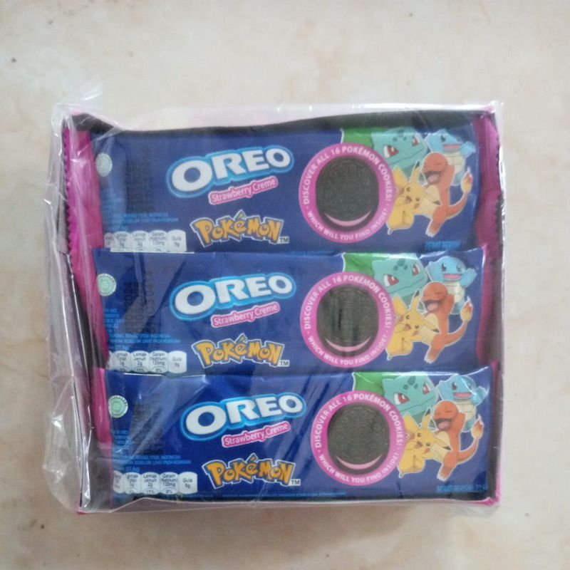 Jual PROMO!! OREO Sachet Box isi 12 pcs X 27 gram Pokemon | Shopee ...