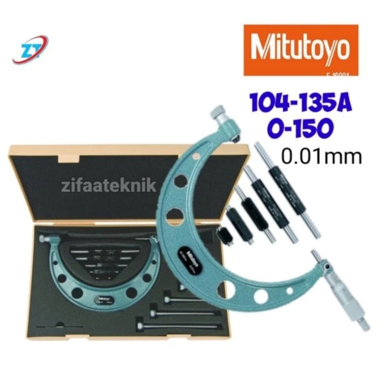 Jual Mitutoyo 104-135A Micrometer Outside 0-150mm 0,01mm | Shopee Indonesia