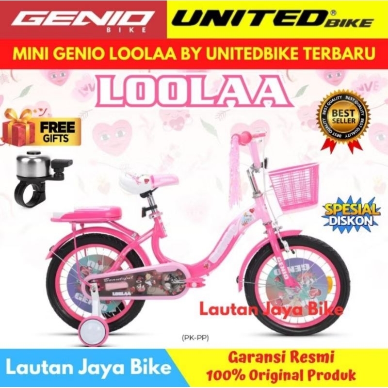 Jual SEPEDA ANAK MINI 16 GENIO LOOLA BY UNITED BIKE TERBARU | Shopee ...