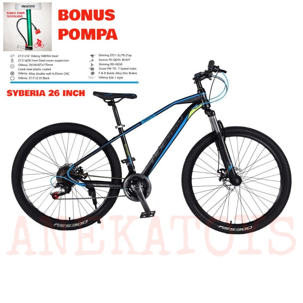 Jual Sepeda Gunung Odessy Syberia MTB 26 Inch Remaja-Dewasa 21 Speed ...