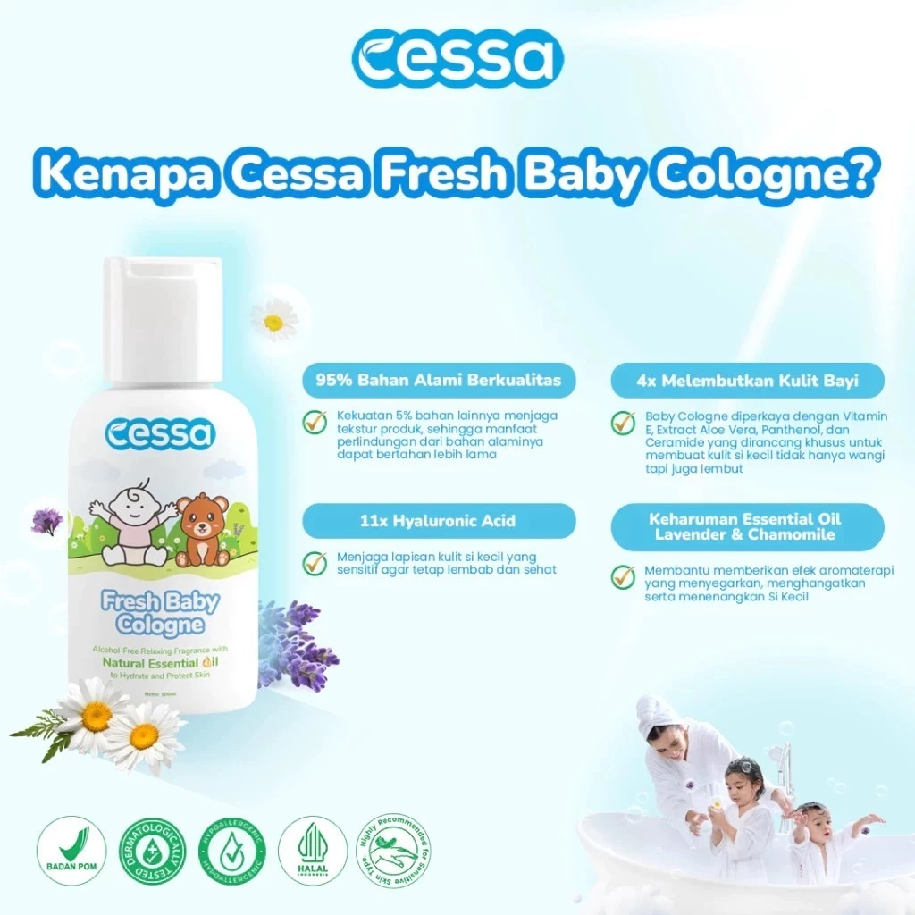 Jual Cessa Fresh Baby Cologne 100 Ml | Shopee Indonesia
