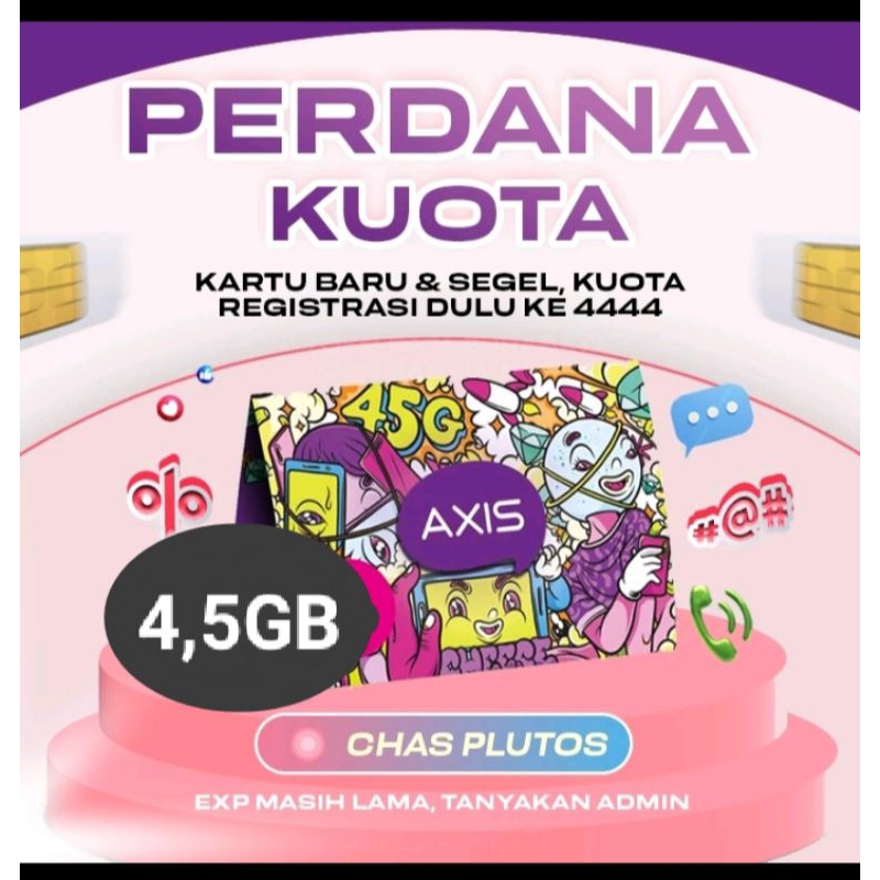 Jual KARTU PERDANA AXIS KUOTA 4,5GB(KUOTA UTAMA)+1,5GB(KUOTA LOKAL)(6GB) | Shopee Indonesia