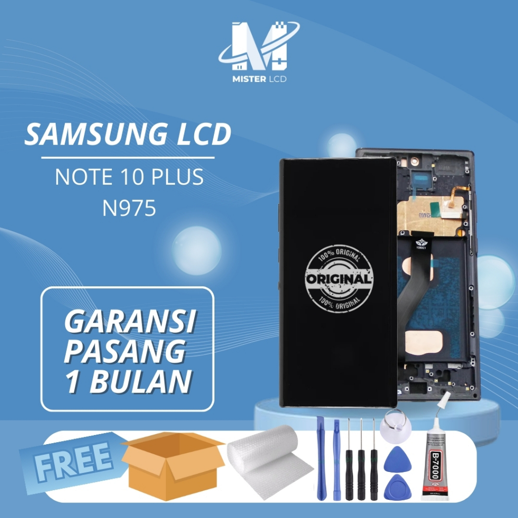 Jual LCD SAMSUNG NOTE 10 PLUS / N975 FRAME + FULLSET ORIGINAL FREE LEM + OPENING SET | Shopee ...
