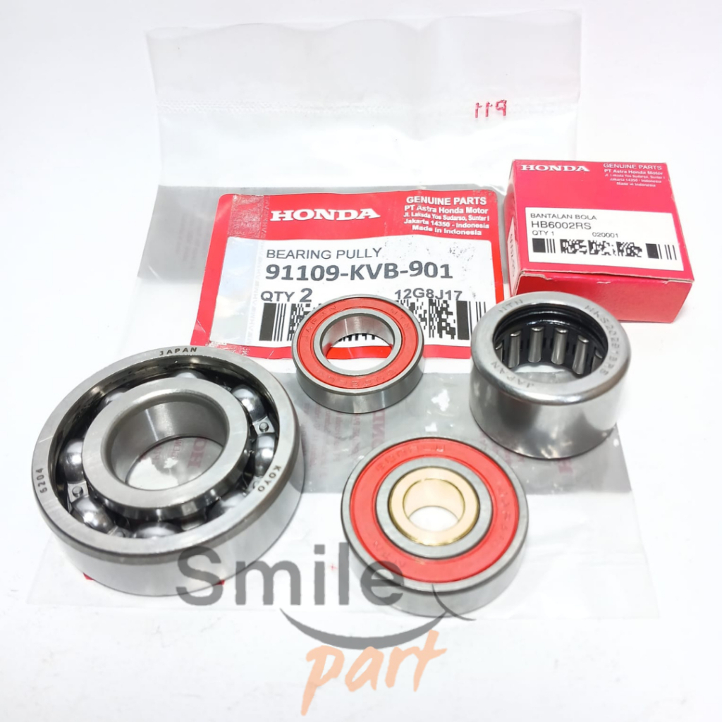 Jual PAKET bearing laher as gardan pully 6204 lahar bak cvt 6002 ...