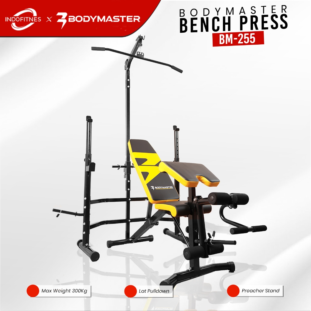 Jual BODYMASTER Bench Press BM-255 Home Gym Preacher Curl Lat Pull Down ...