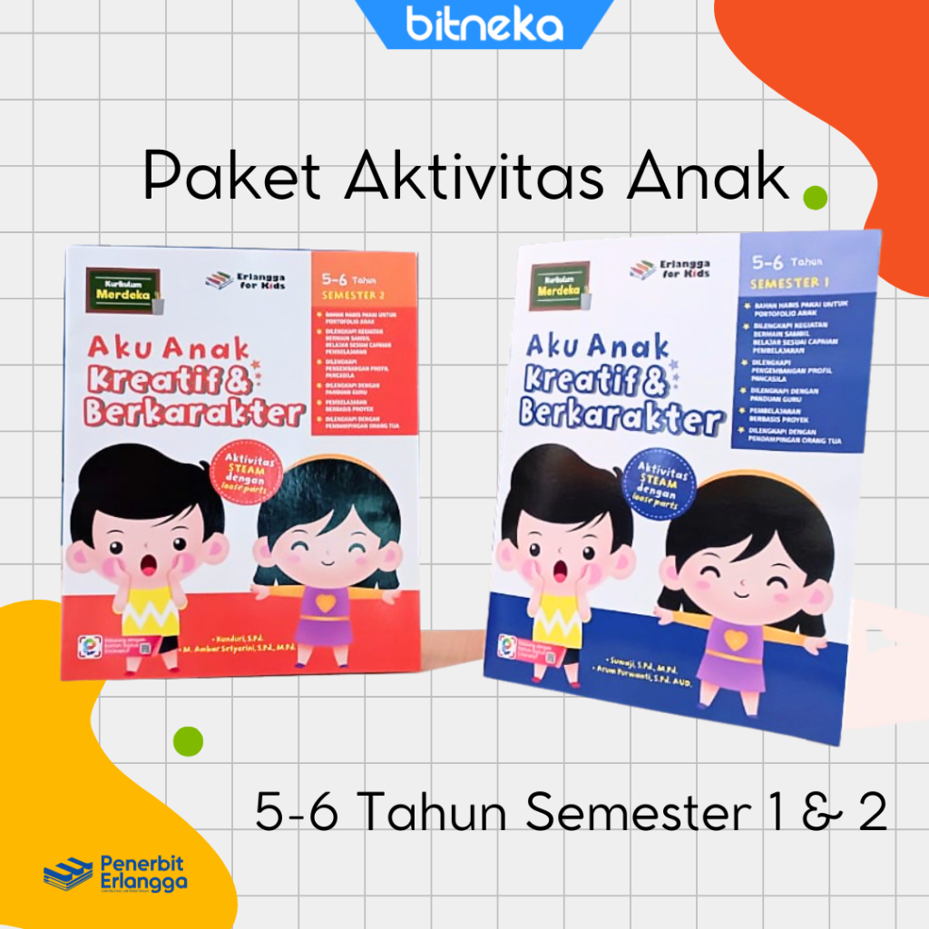 Jual Paket Aktivitas PAUD Aku Anak Kreatif dan Berkarakter 5-6 Tahun (TK B) Semester 1 & 2 ...