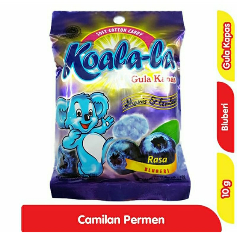 Jual KOALA-LA Permen Gula Kapas Blueberi 10 g | Shopee Indonesia