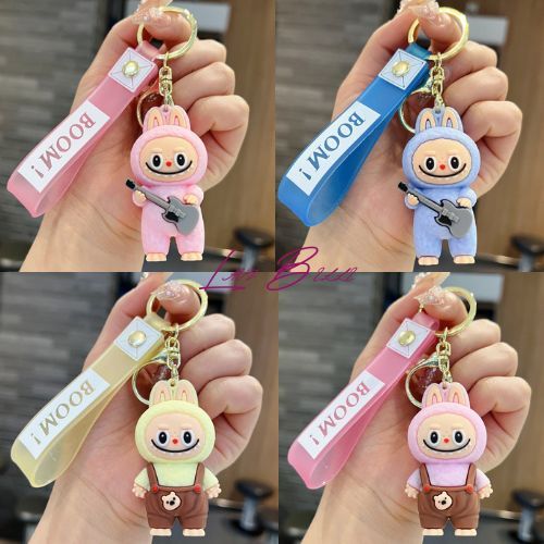 Jual LAVIBELLE - Labubu Keychain Playing Guitar and Labubu Keychain In ...