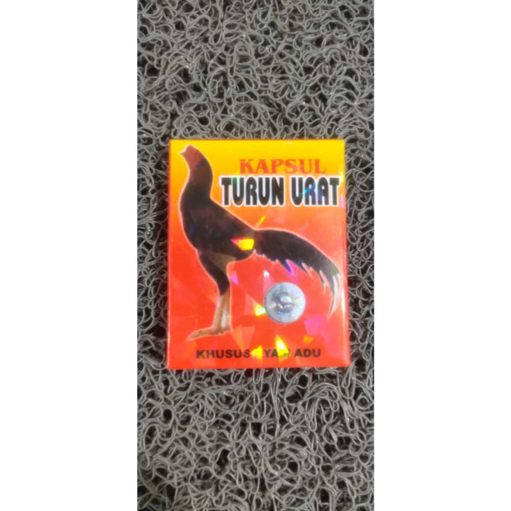 Jual kapsul turun urat ayam aduan hologram + stiker hologram ori asli 1 ...