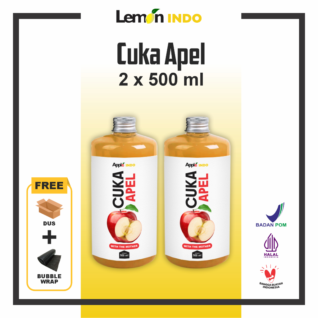 Jual AppleIndo - Cuka Apel Original 1 Liter Premium Untuk Diet dan ...