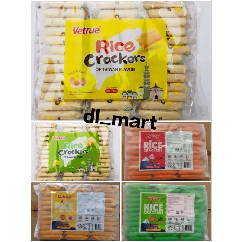 Jual Vetrue Japanese Taiwan Rice Crispy Crackers Krekers BESAR Beras ...
