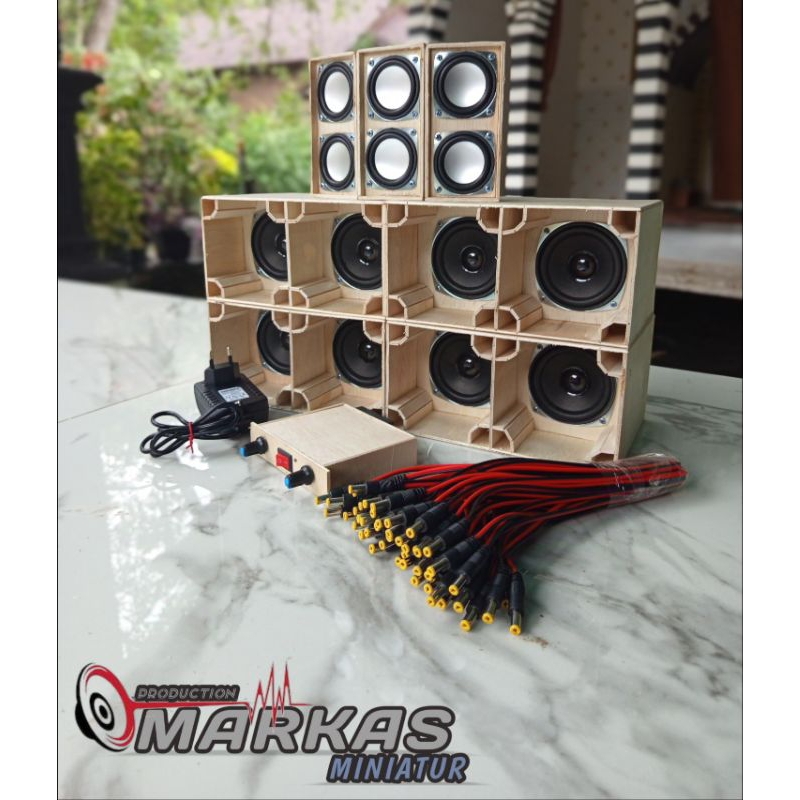 Jual Sound miniatur full set paket siap bunyi glerrity planar 3inch ...