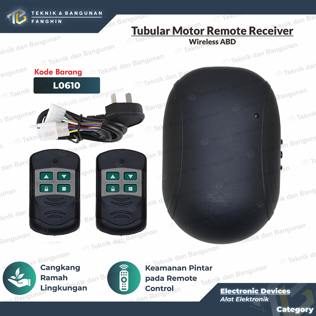 Jual Tubular Motor Wireless Controller Rolling Shutter Door Control Box ...