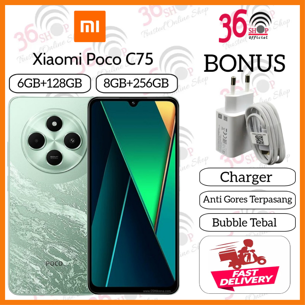 Jual Xiaomi Poco C75 [6GB+128GB] [8GB+256GB] Garansi resmi 1 Tahun | Shopee Indonesia