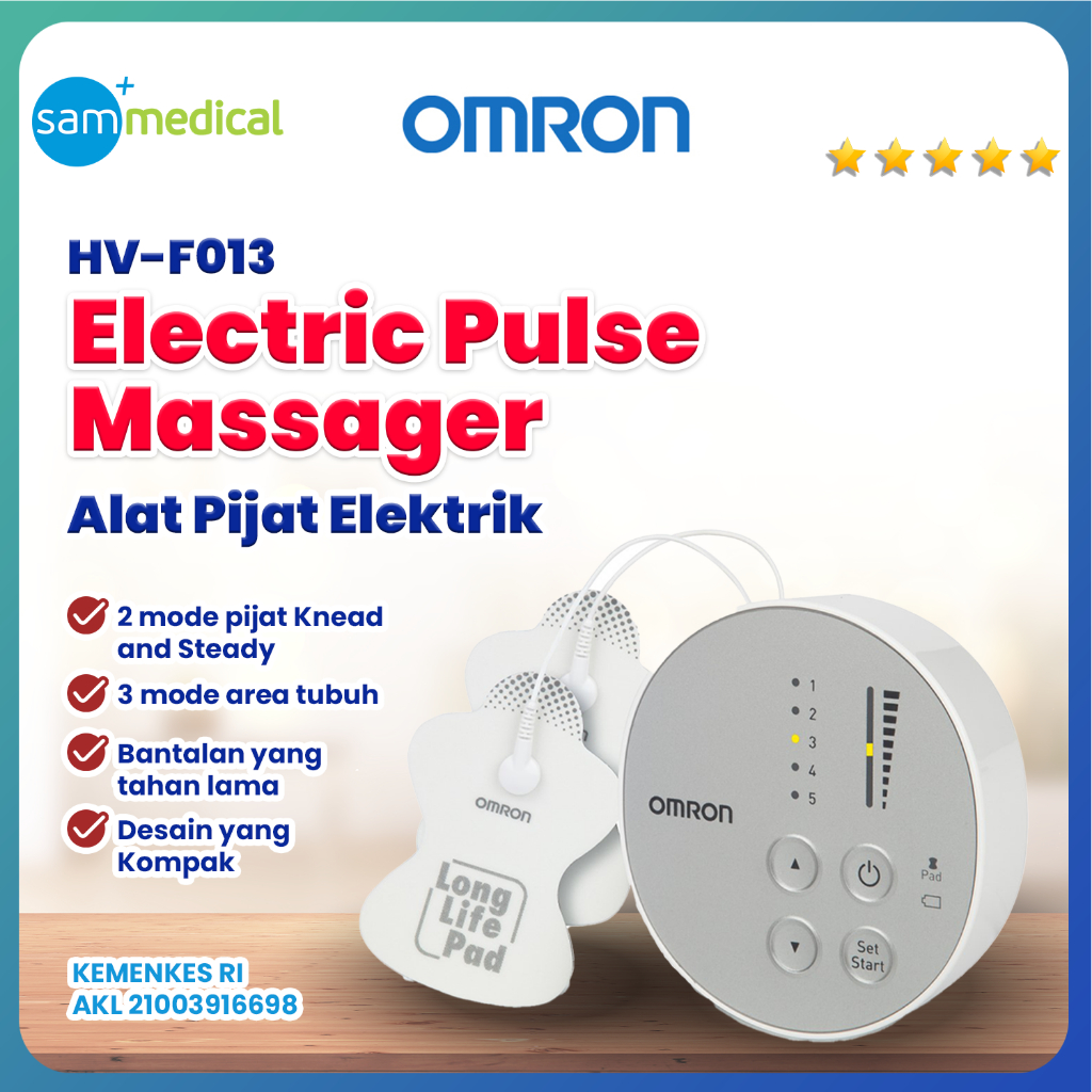 Jual Omron Terapi Pijat Elektronik / Nerve Stimulator and Body Massager HV F013/ Alat Tens ...