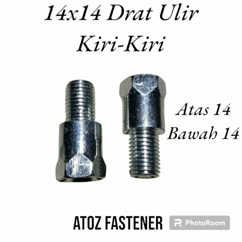 Jual Isi: 2 Biji # BAUT SAMBUNGAN SPION 14 X 14 DRAT ARAH ULIR KIRI ...