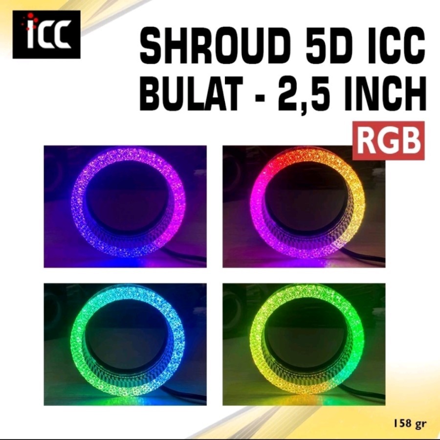 Jual Shroud bulat 2.5 inch RGB | Shopee Indonesia