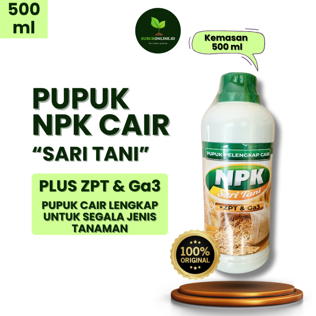 Jual PUPUK NPK CAIR KEMASAN 500 ML Untuk Segala Jenis Tanaman | Shopee Indonesia