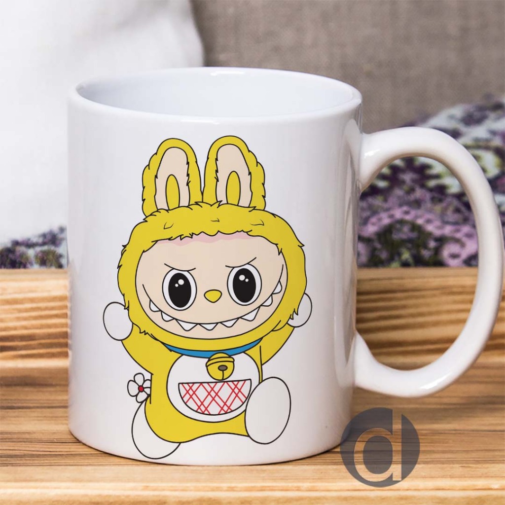 Jual Mug Desain Labubu Lucu Kuning Doraemon | Shopee Indonesia