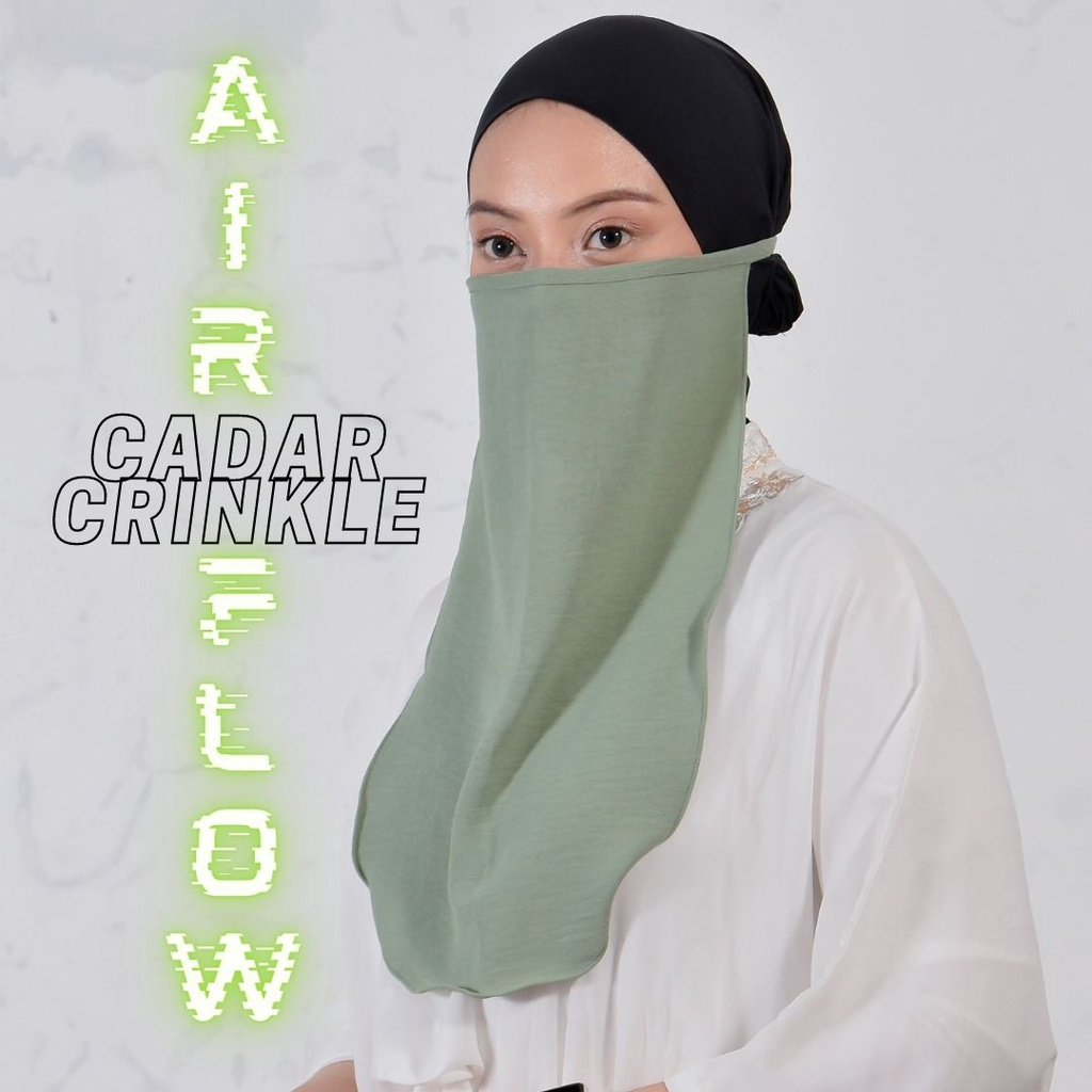 Jual Cadar Crinkle Airflow Premium Jahit Tepi Rapi Aksesoris Hijab ...