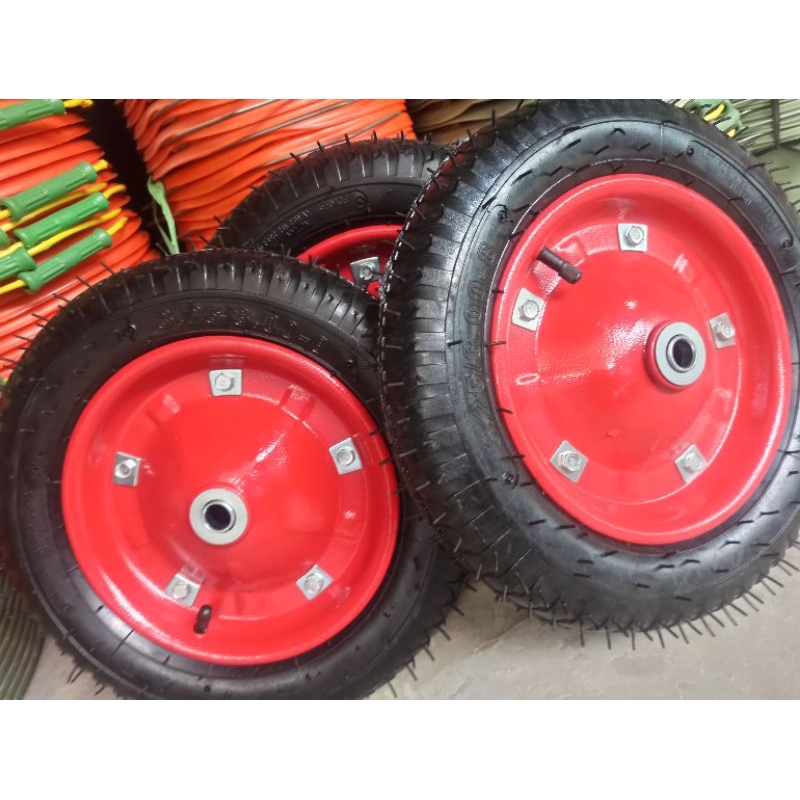 Jual Roda Gerobak Sorong / Ban Gerobak Pasir Cor / Roda Gerobak Hidup ...