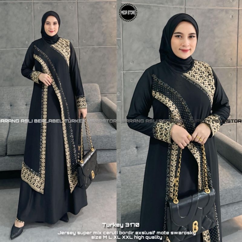Jual 100% Aman Gamis Turkey 3170 Hawa #188 Dress Busana Muslimah By ...