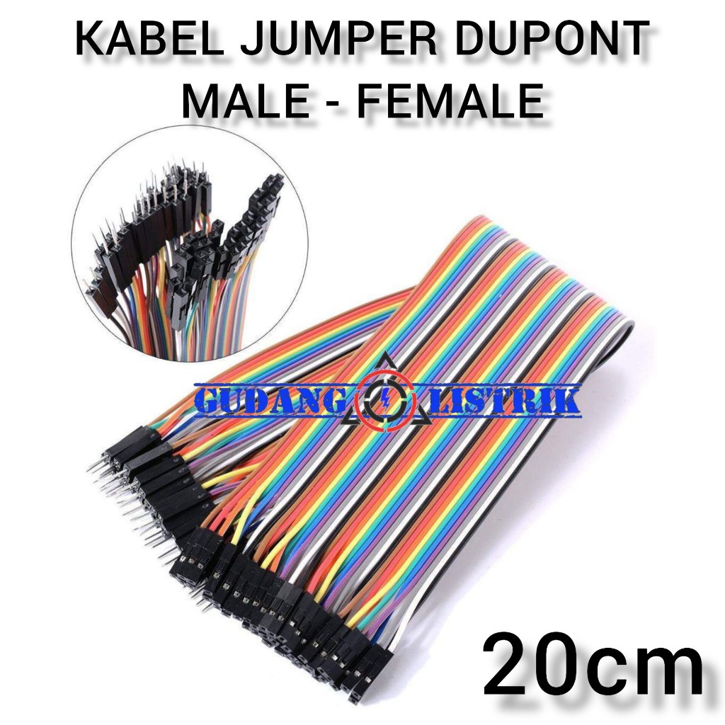 Jual 10pcs Kabel Jumper Dupont Male To Female Header Cable Kabel ...