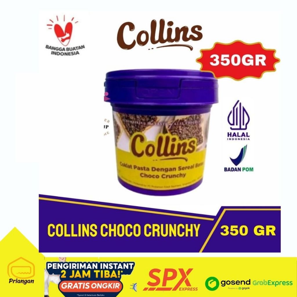 Jual Collins Choco Crunchy 350gr - KEMASAN PABRIK | Shopee Indonesia