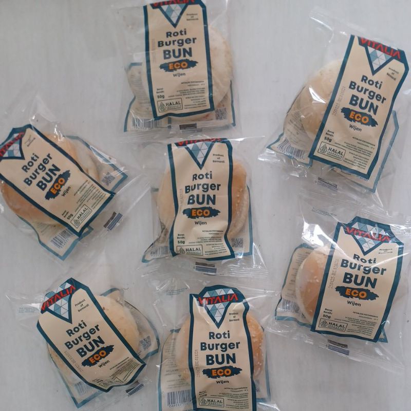 Jual VITALIA Roti Burger ECO Wijen 50g | Shopee Indonesia