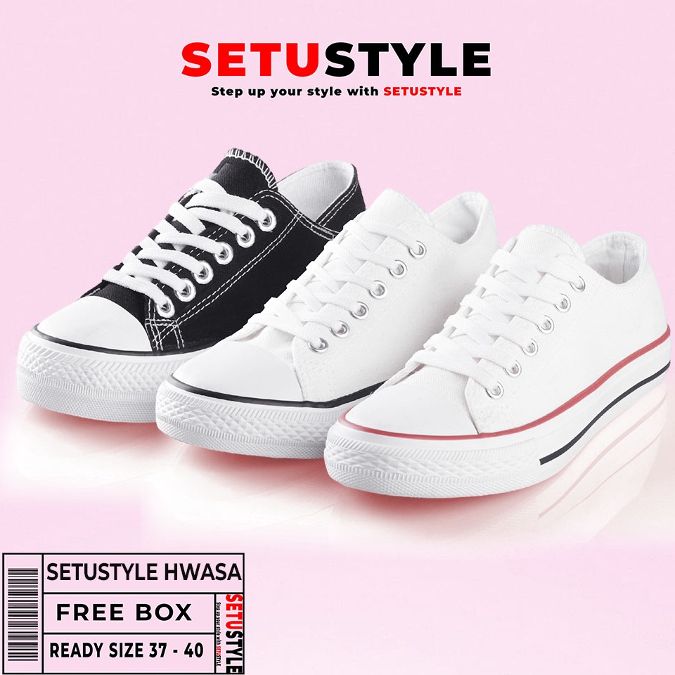 Jual MURAHBANGET SETU Style Hwasa Sepatu Sneakers Wanita Casual Shoes ...