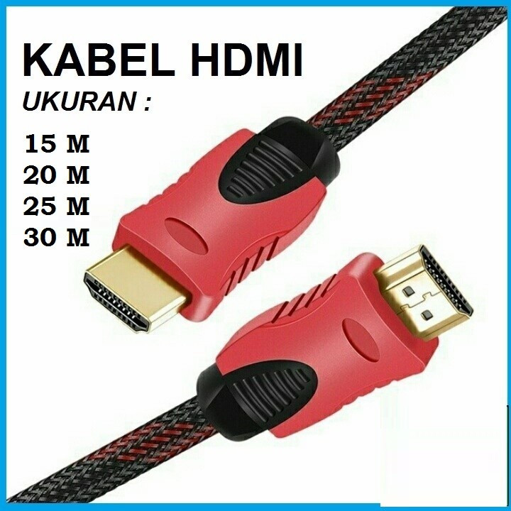 Jual KABEL HDMI JARING 15M / 20M / 25M / 30M METER - 15 METER | Shopee Indonesia