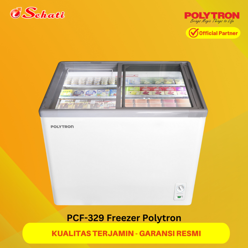 Jual POLYTRON PCF-329 Freezer Polytron POLYTRON Chest Freezer Sliding ...