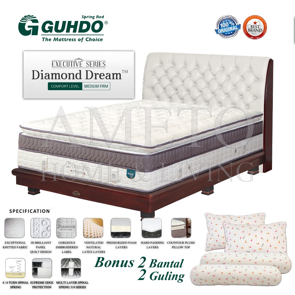 Jual Guhdo Springbed DiamondLatex 160, 180, 200 cm LIMITED EDITION ...