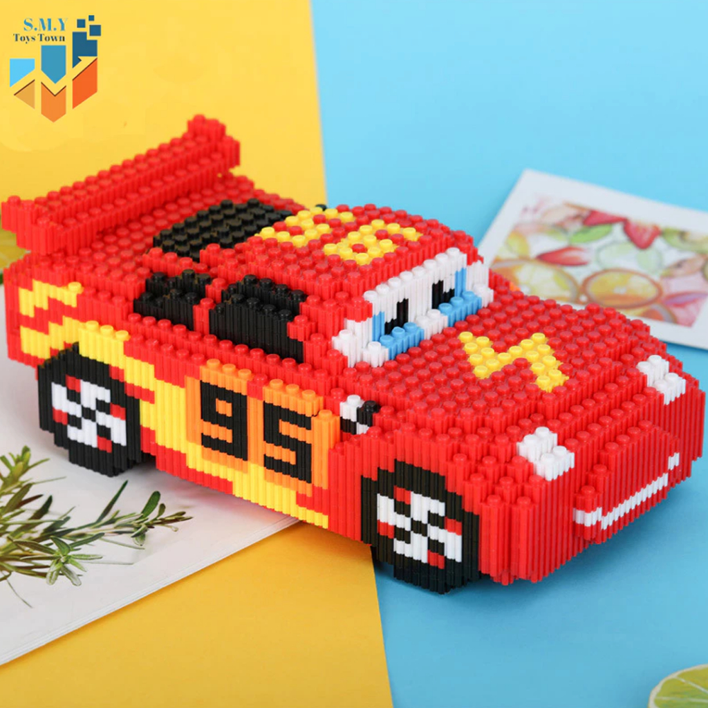 Jual SMY Toystown Mainan Nano Block Mobil Lightning McQueen Karakter ...