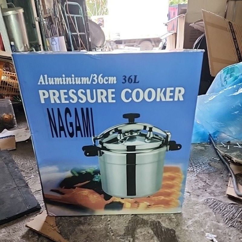 Jual panci presto nagami asli uk 36 liter / 36 cm pressure cooker original nagami | Shopee Indonesia