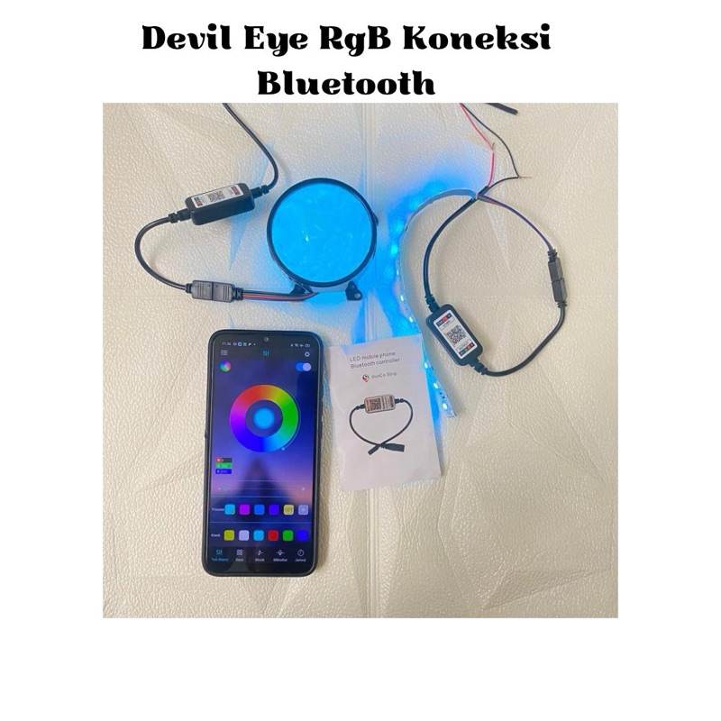 Jual TERMURAH LAMPU LED DEMON RGB / DEVIL RGB KONEKSI BLUETOOTH HP MERK ...