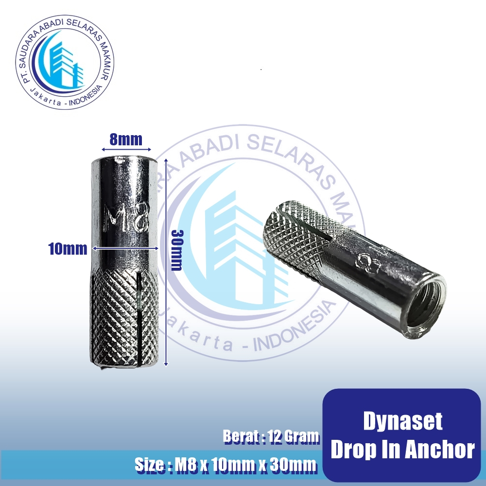 Jual Dynaset M8 / Dinaset M8 / Drop In Anchor M8 / Dynaset 8mm | Shopee ...