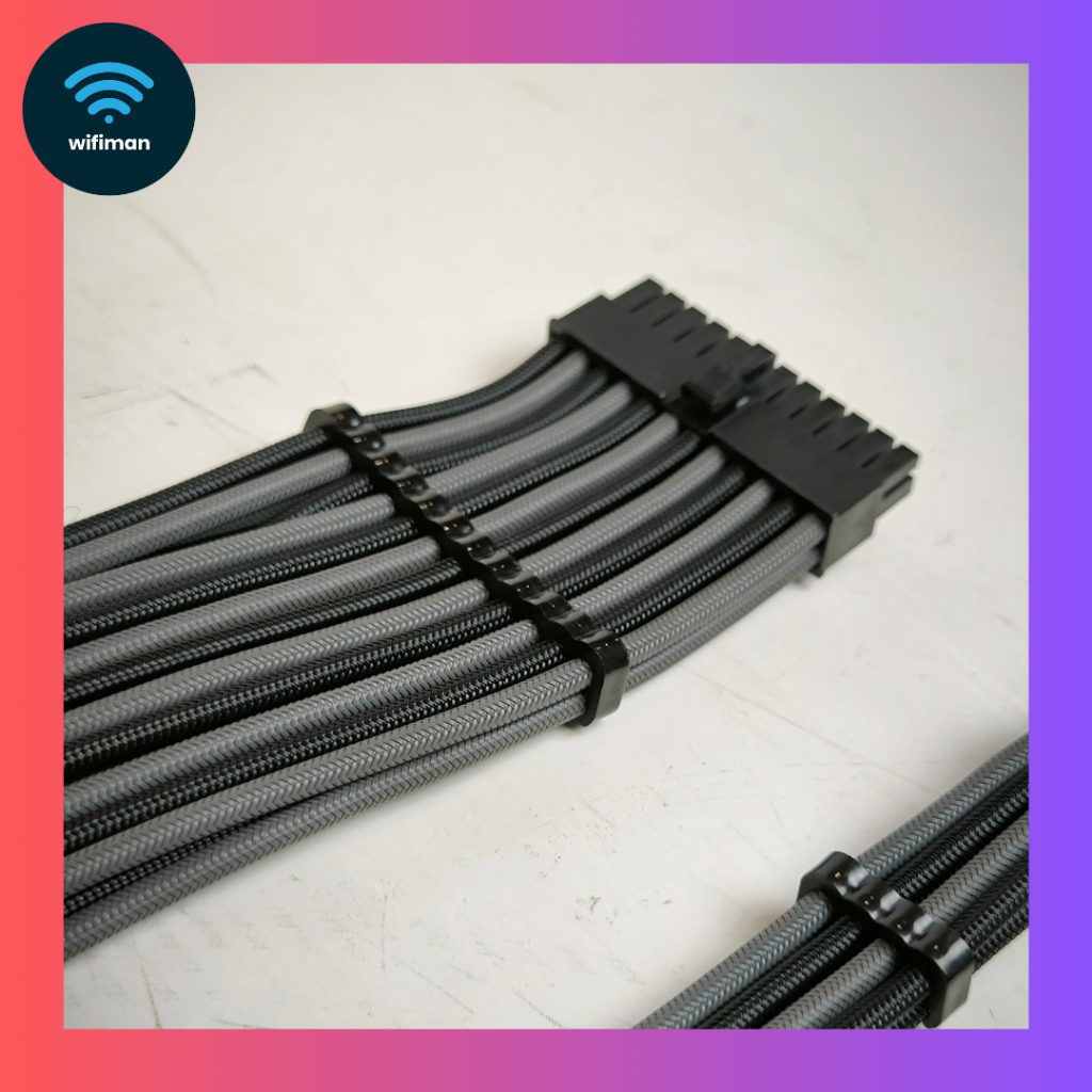 Jual Tecware Flex Black Sleeved Extension Cables PC Komputer CPU GPU 24 ...