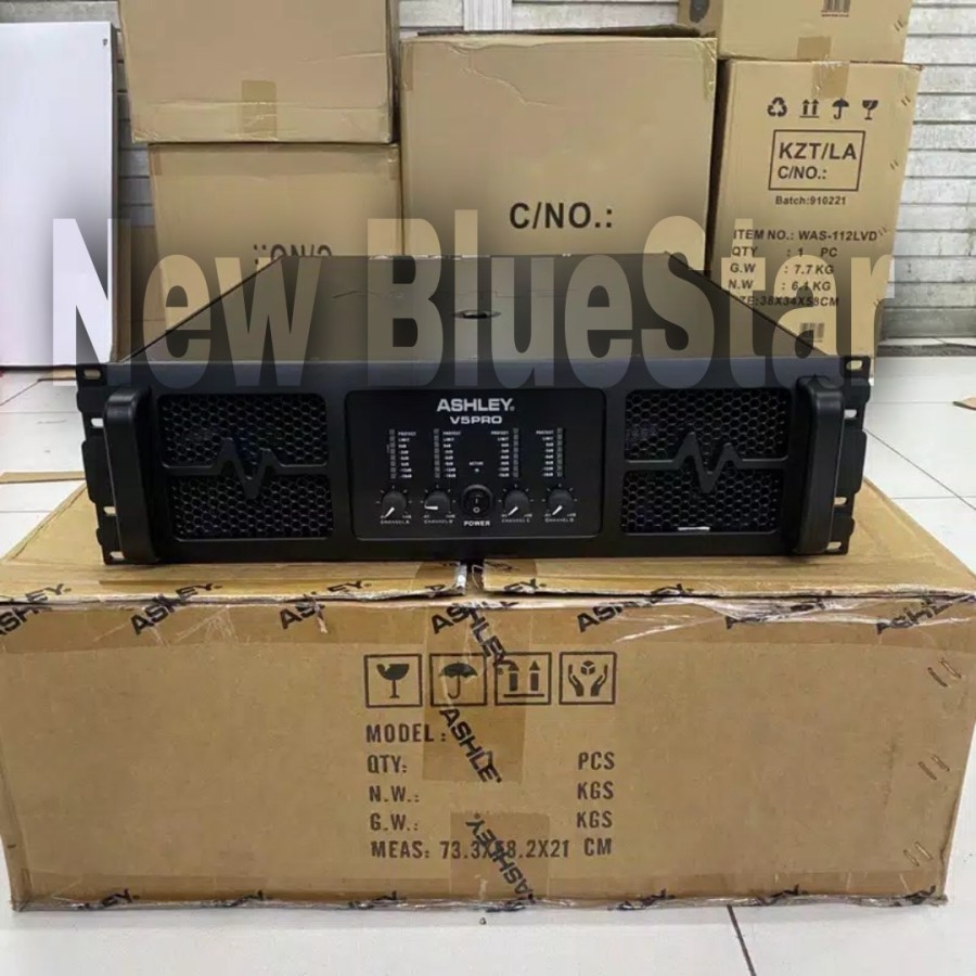 Jual Power Ashley V 5 PRO Original Amplifier Ashley V5 PRO - 4 Channel ...