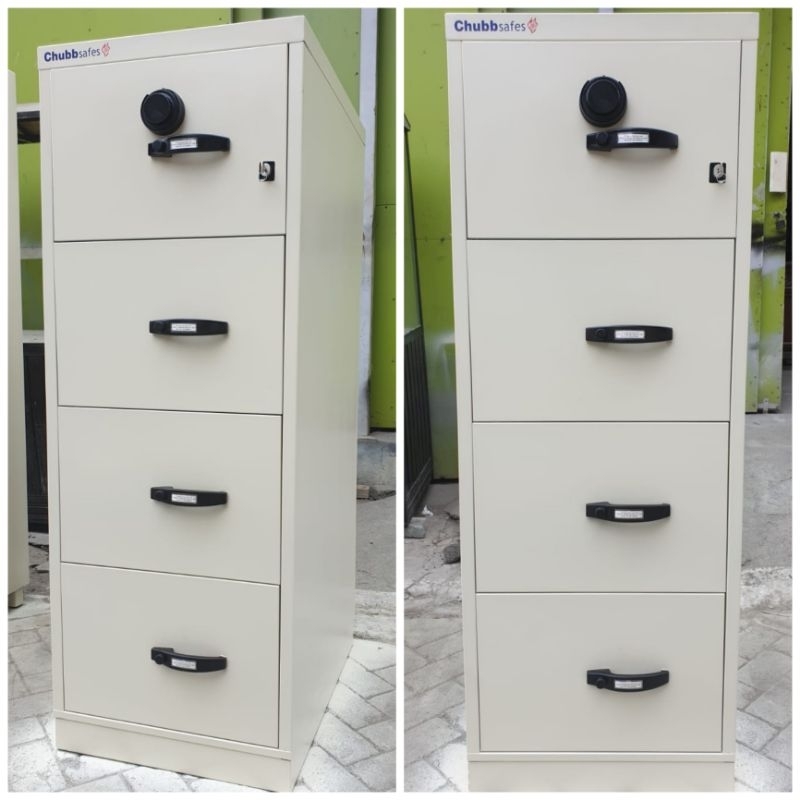 Jual RPF Fireproof Filling Cabinet Chubbsafes 4 Drawer Brankas Tahan ...