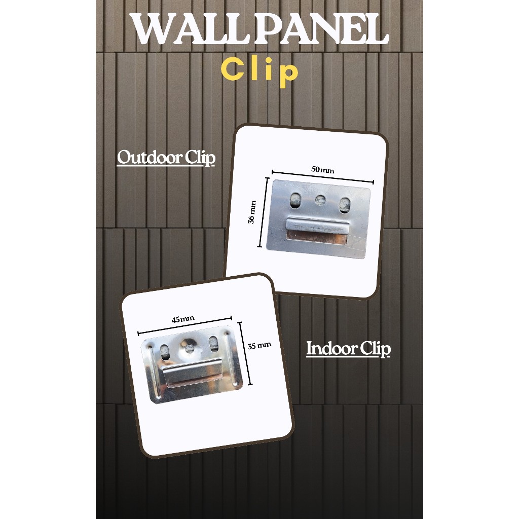 Jual Klip WPC Wallpanel Breket Bracket WPC Wall Panel Kisi Clip ...