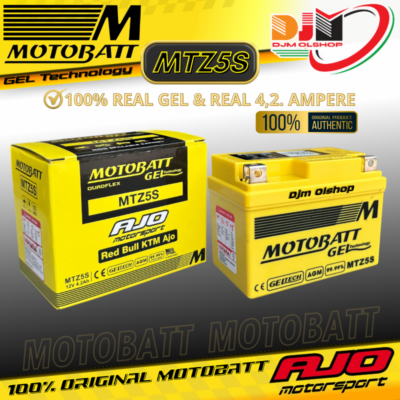 Jual AKI KERING MOTOBATT GEL MTZ5S BEAT VARIO 110 VIXION KARISMA ORIGINAL | Shopee Indonesia