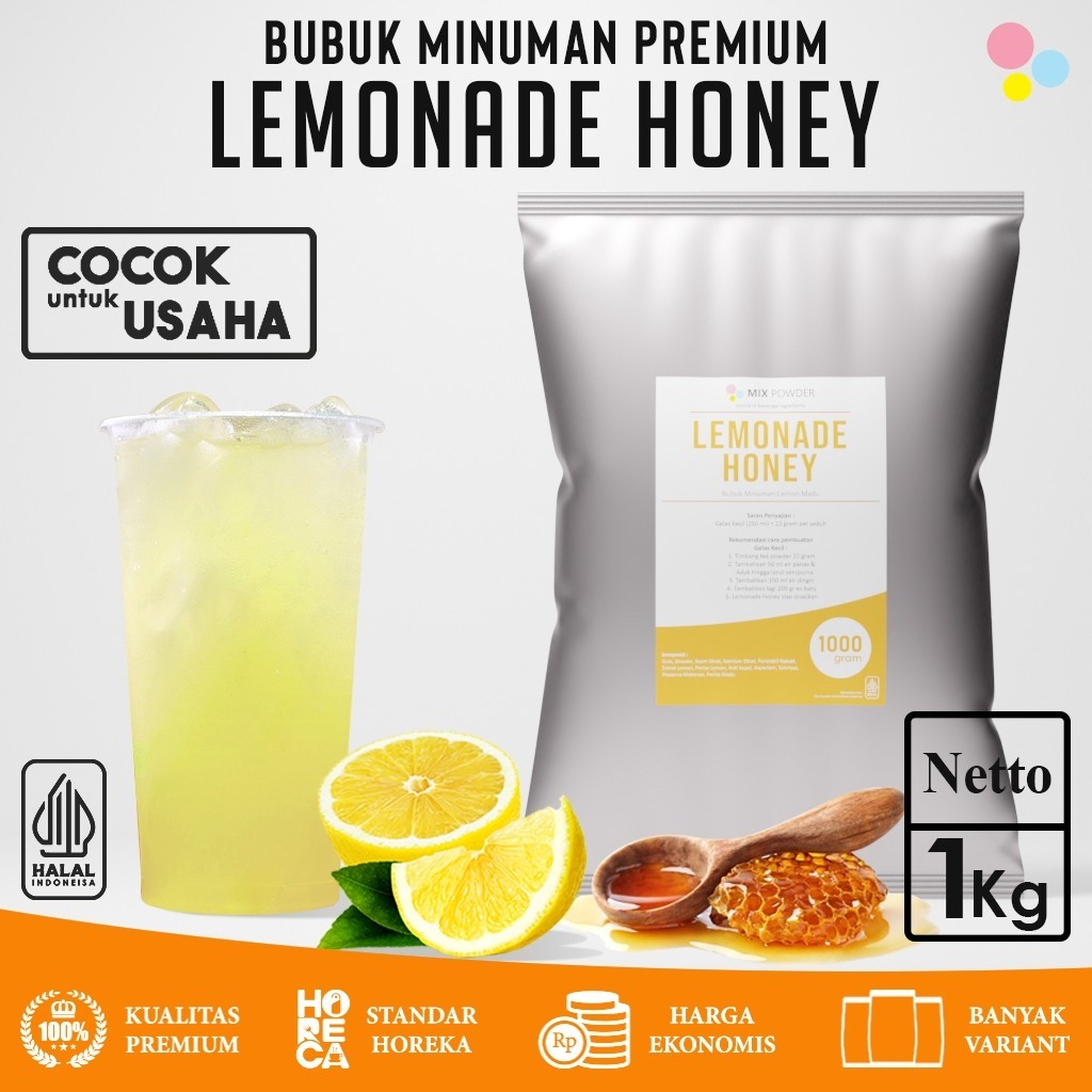 Jual Bubuk Minuman Lemon Madu 1 Kg Lemonade Honey Powder Drink 1Kg ...