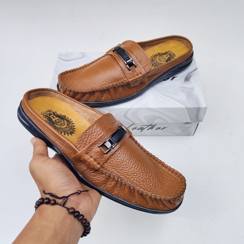Jual Sepatu Bustong Pria Kulit Asli Original Sepatu Sandal Pria Terbaru ...