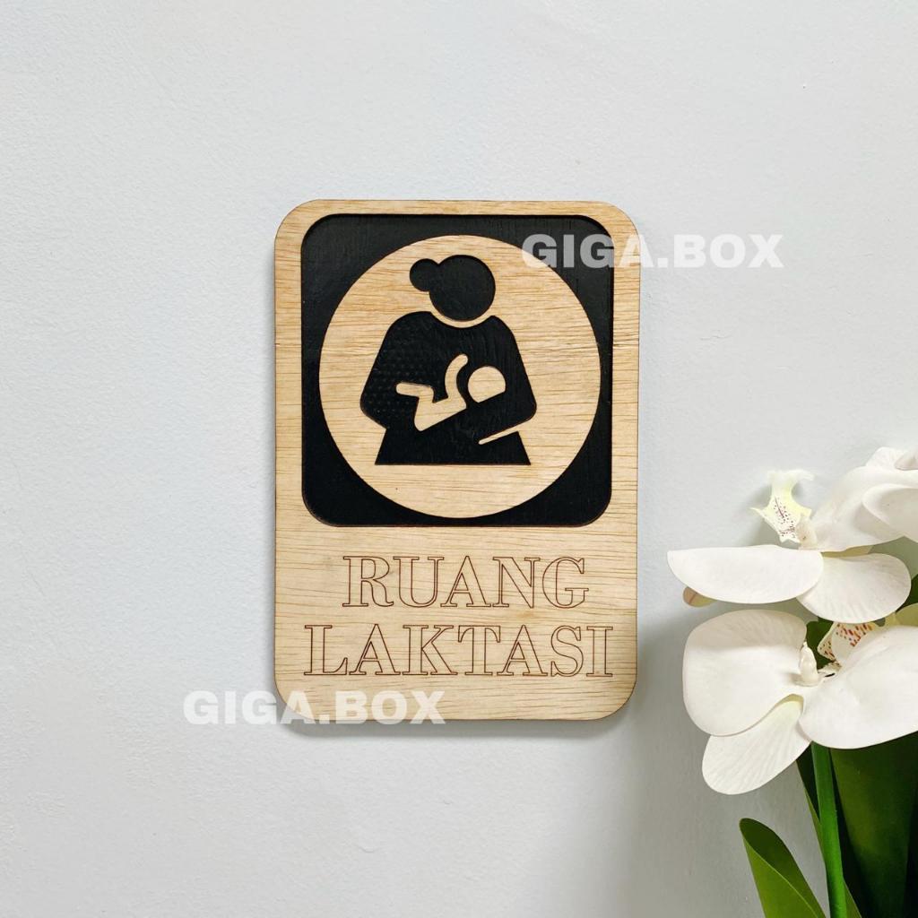 Jual Ruang Laktasi Sign Board Kayu Papan Tempel Dinding Petunjuk arah ...