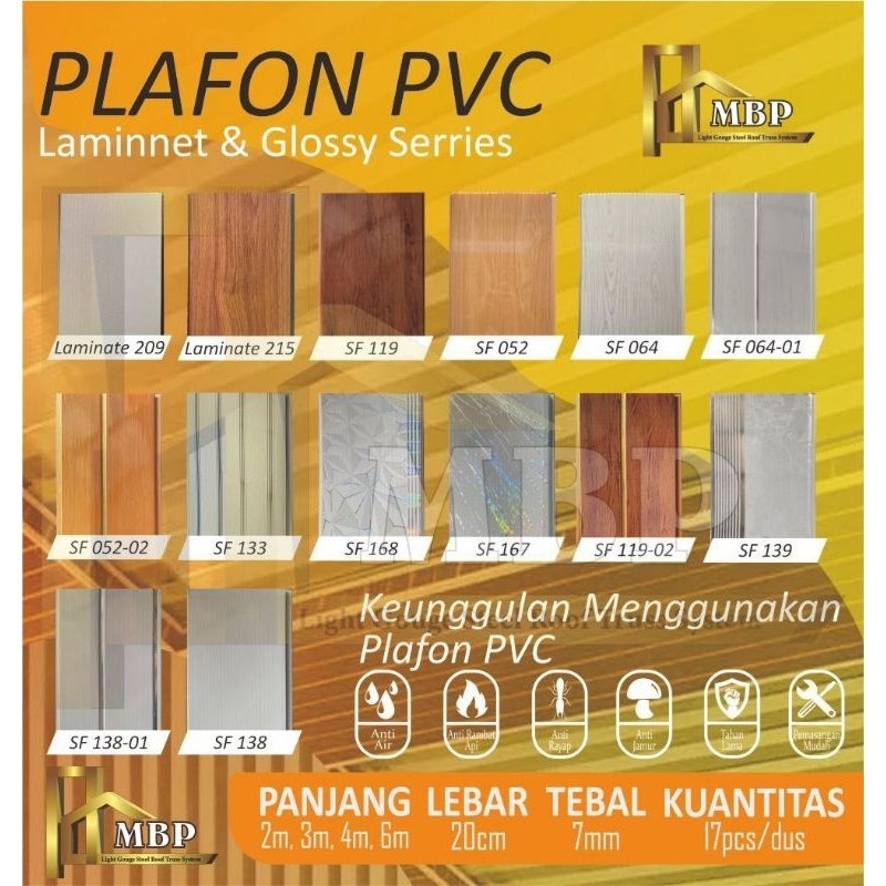 Jual PLAFON PVC NAT PER METER | Shopee Indonesia
