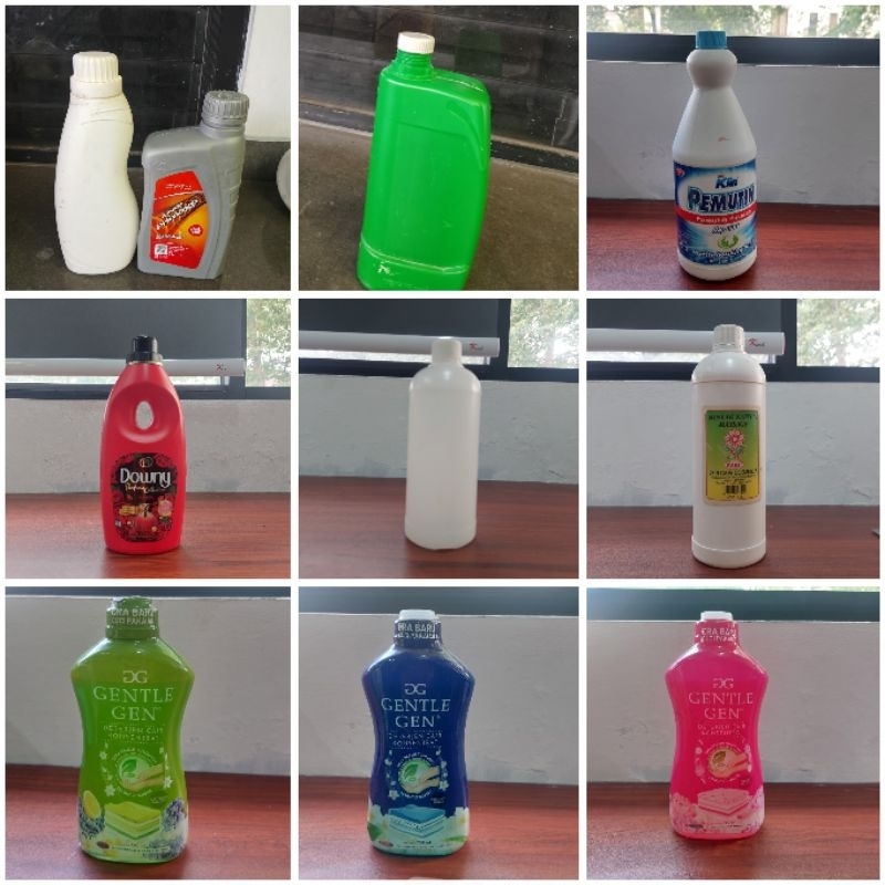 Jual JERIGEN BOTOL KOSONG DETERGEN BAYCLIN PEWANGI SOFTENER 1L UNTUK ...