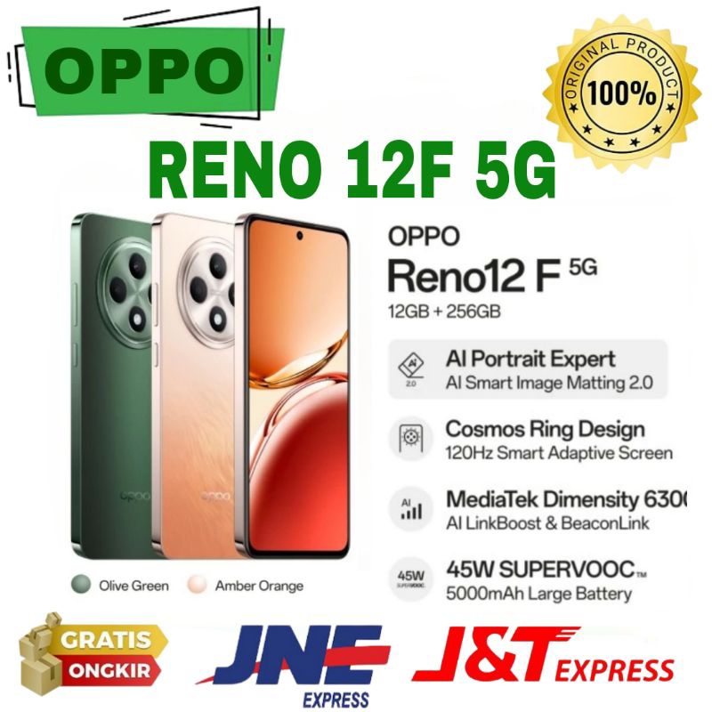 Jual RENO 12F 5G [12GB/256GB & 12GB/512GB] (+12GB EXTENDED RAM) Bergaransi resmi OPPO INDONESIA ...