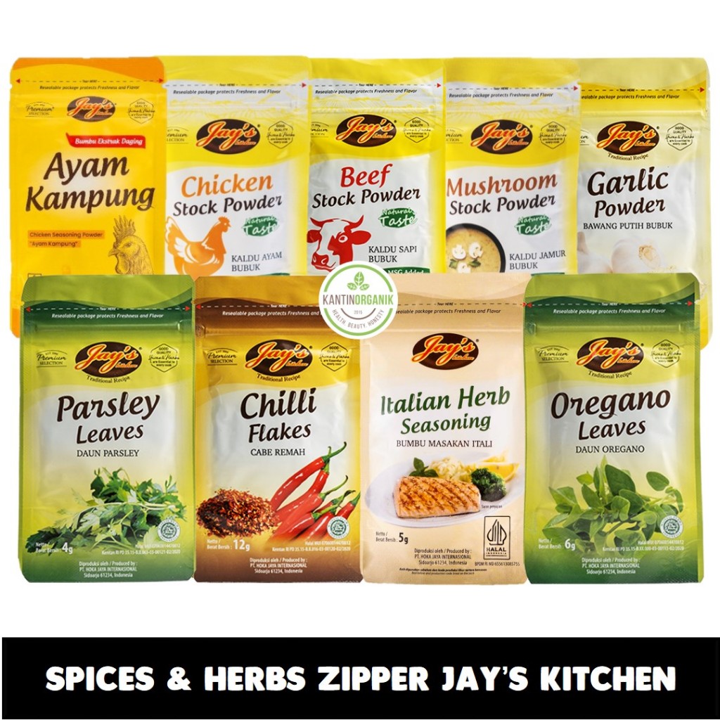 Jual Spices & Herbs Zipper - Chilli Flakes - Italian Herb Seasoning ...